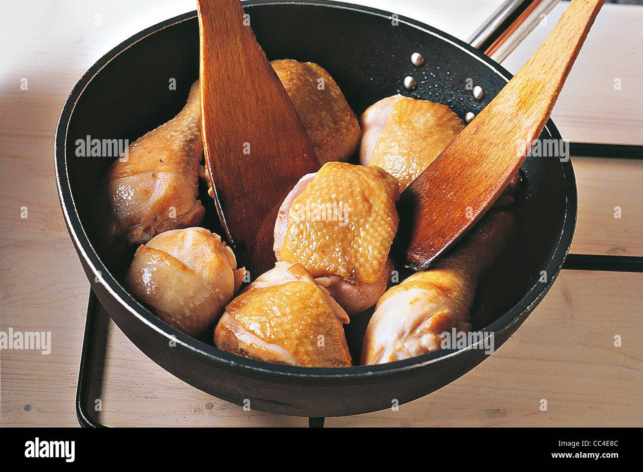Kitchen: The Basque Chicken (1 Stock Photo - Alamy