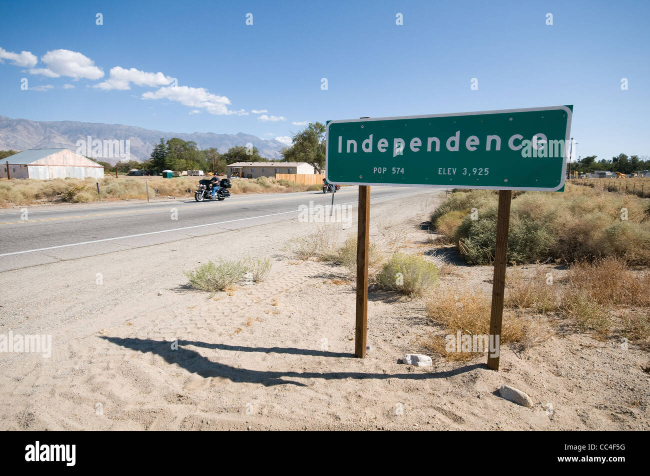 Town of Independence sign Stock Photo - Alamy