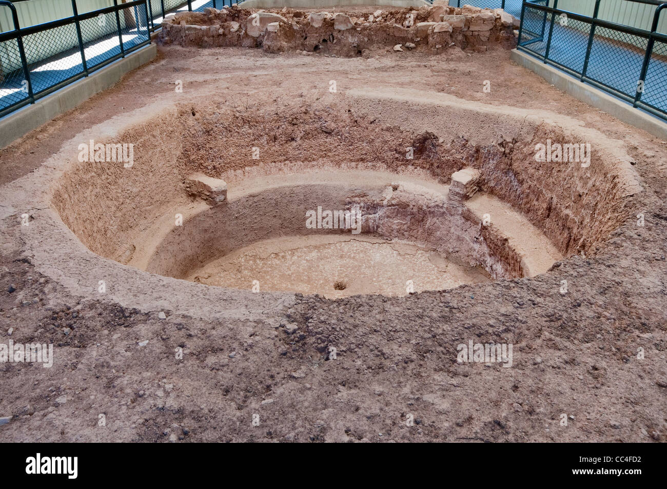 Kiva (ceremonial chamber) at village dated circa AD 950, Mesa Top Loop ...