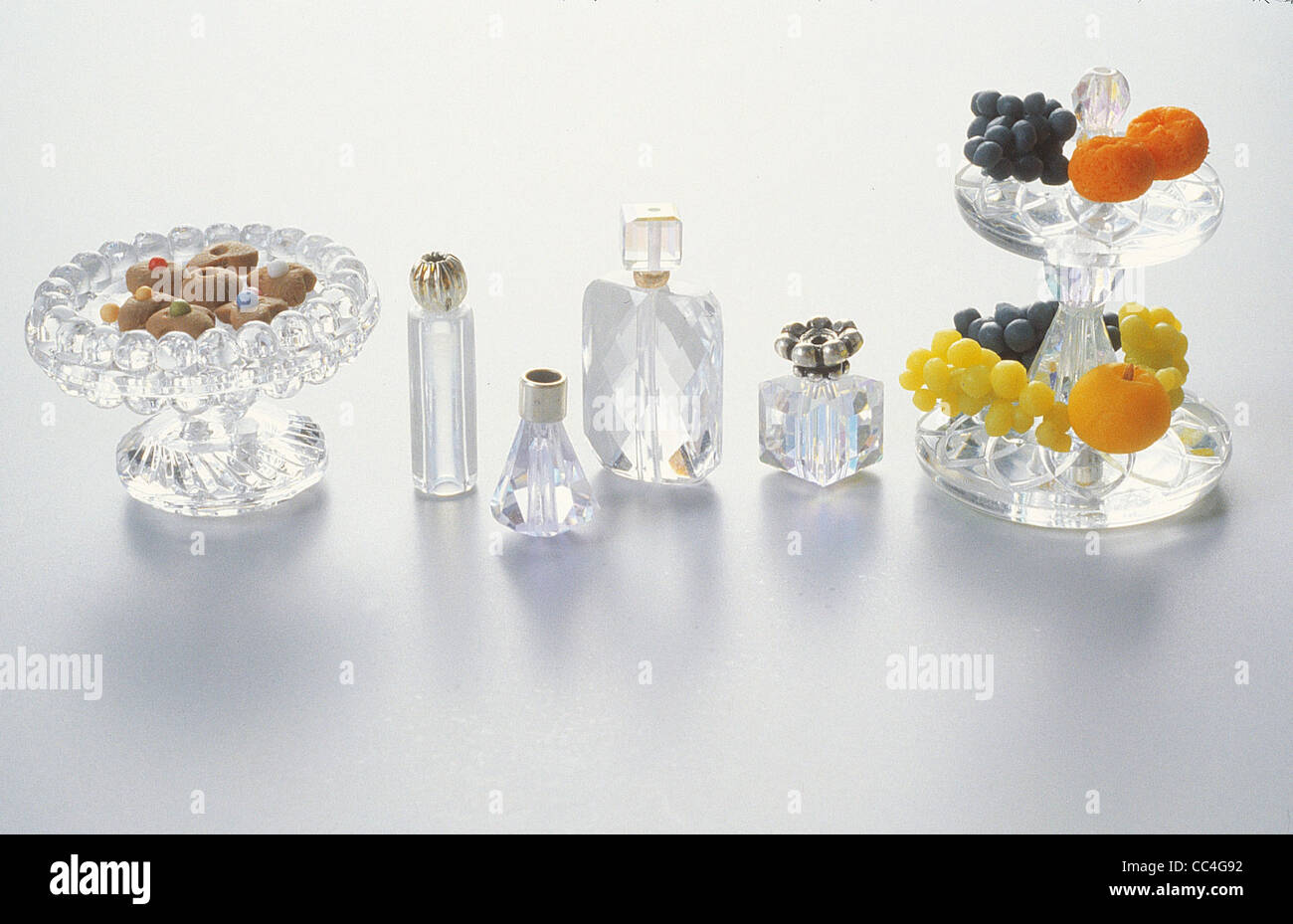 Collecting: Shops In Miniature Glass Bottles And Splash Stock Photo - Alamy