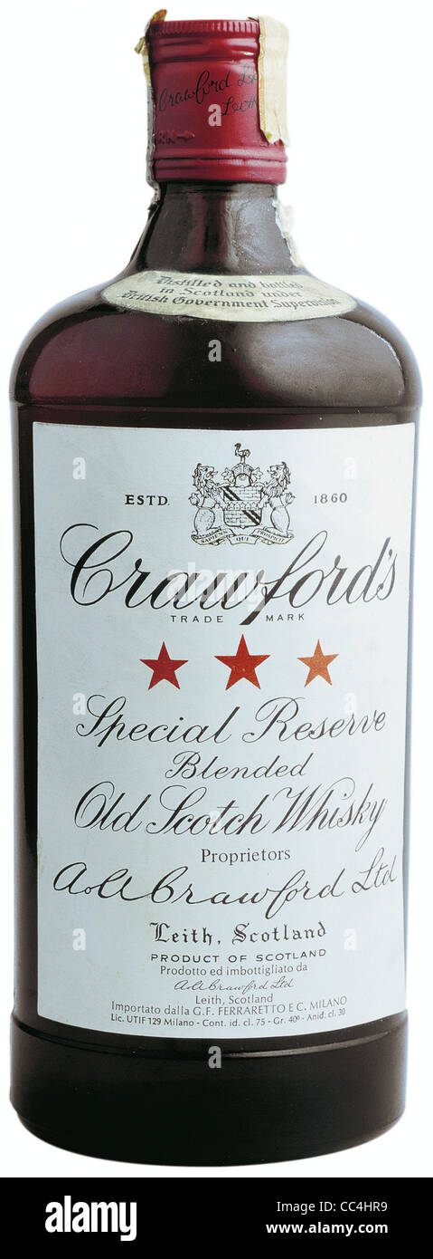 Crawford Wines Spirits Spirits Blended Whisky Stock Photo - Alamy