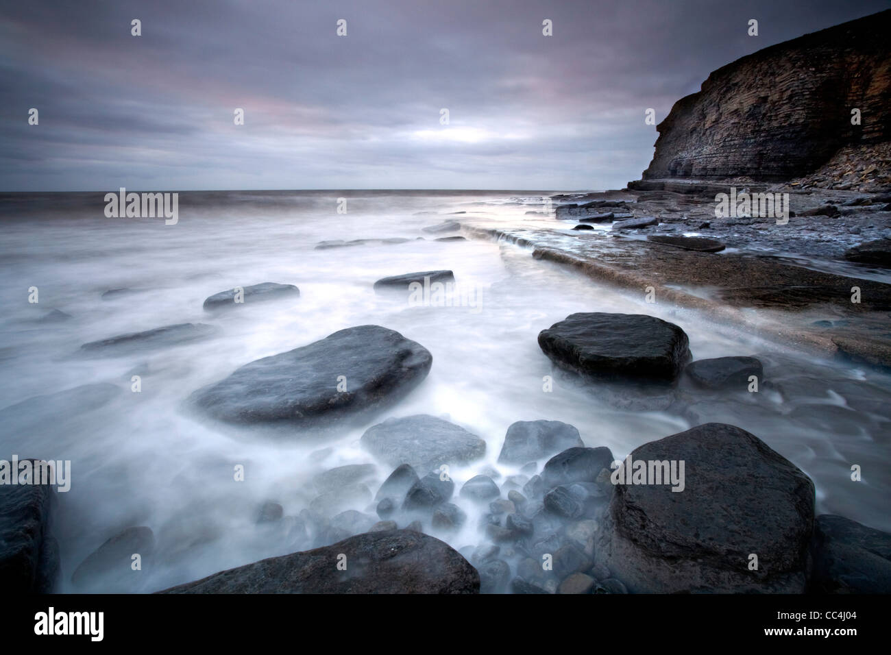 Slipway at Dunraven Bay, Southerndown, Glamorgan Heritage Coast Stock ...