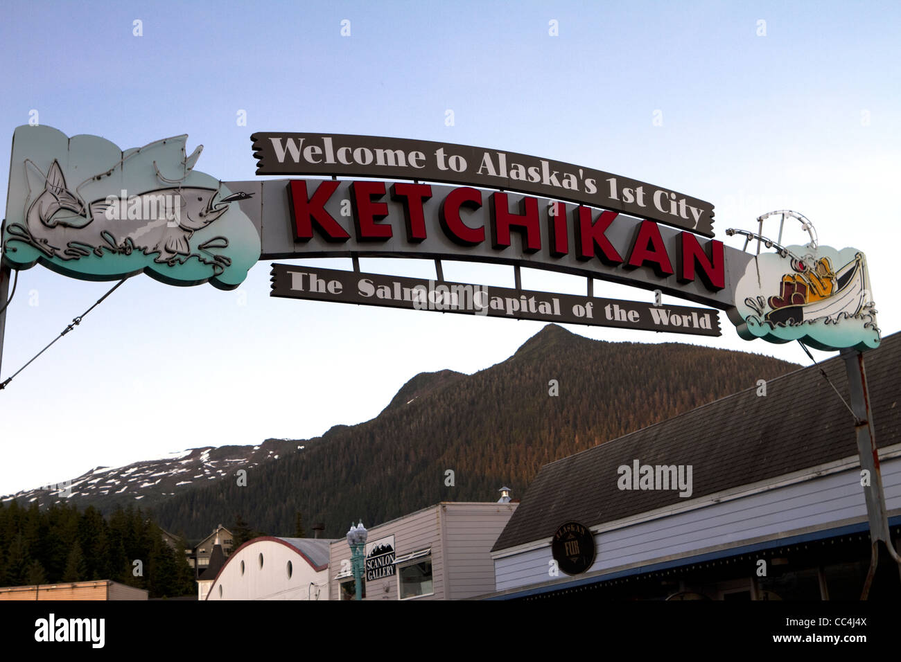 Ketchikan welcome sign hi-res stock photography and images - Alamy