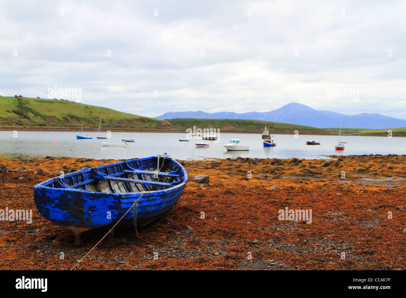 Clew Bay looking towards Croagh Patrick. Ireland Stock Photo - Alamy