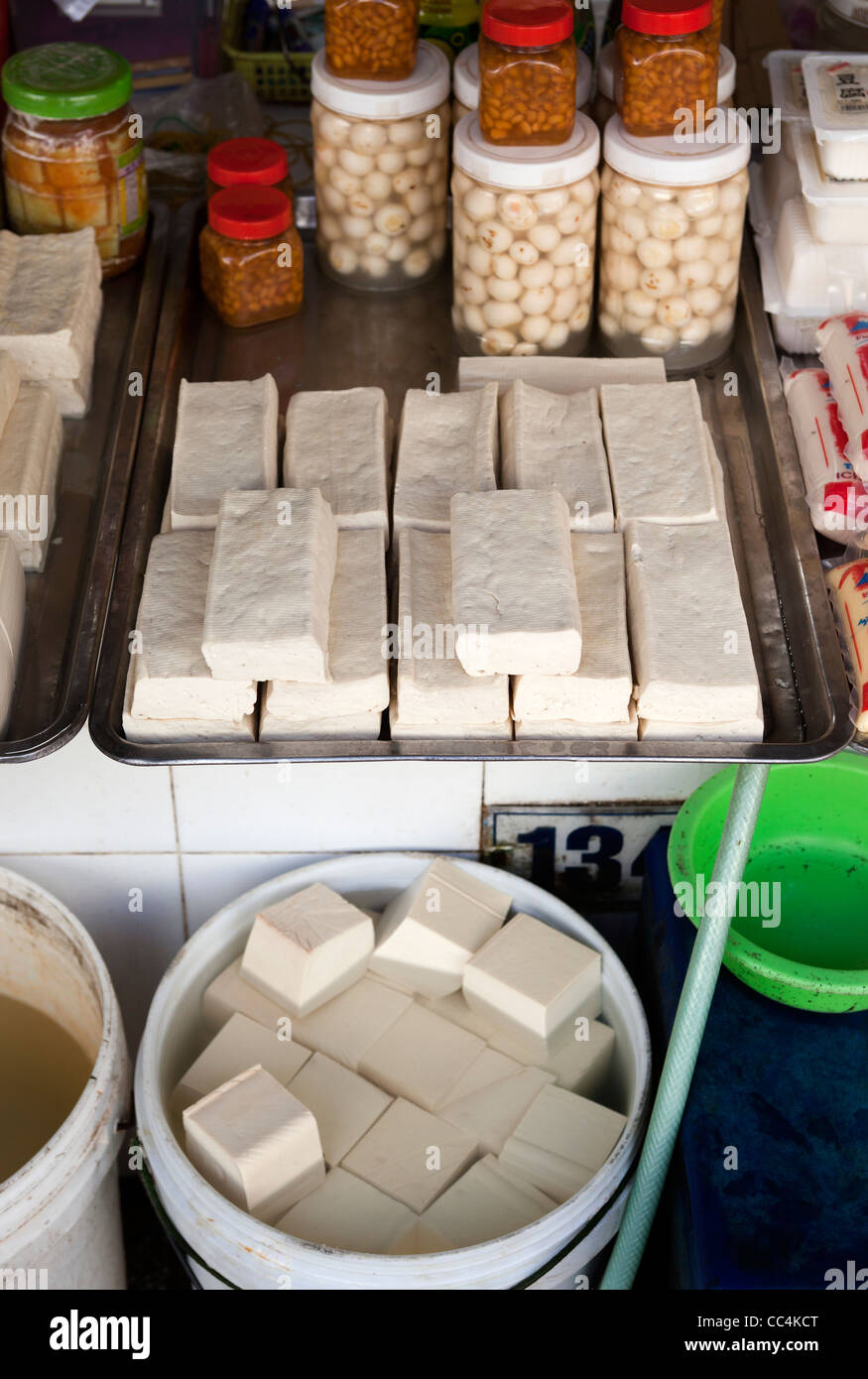Tofu Stall Ben Thanh Market Ho Chi Minh City Vietnam Stock Photo - Alamy