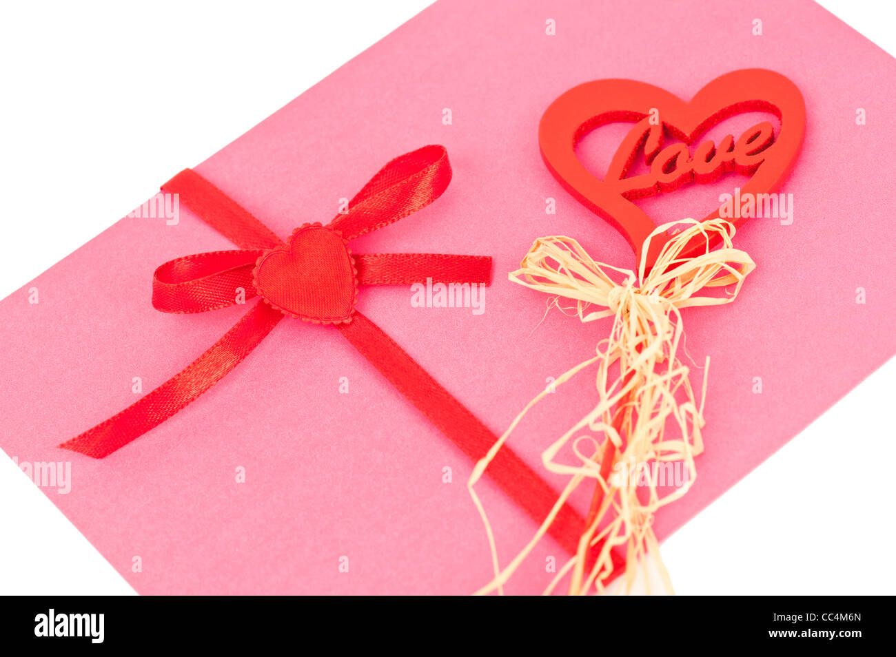 Envelope with ribbon hi-res stock photography and images - Alamy