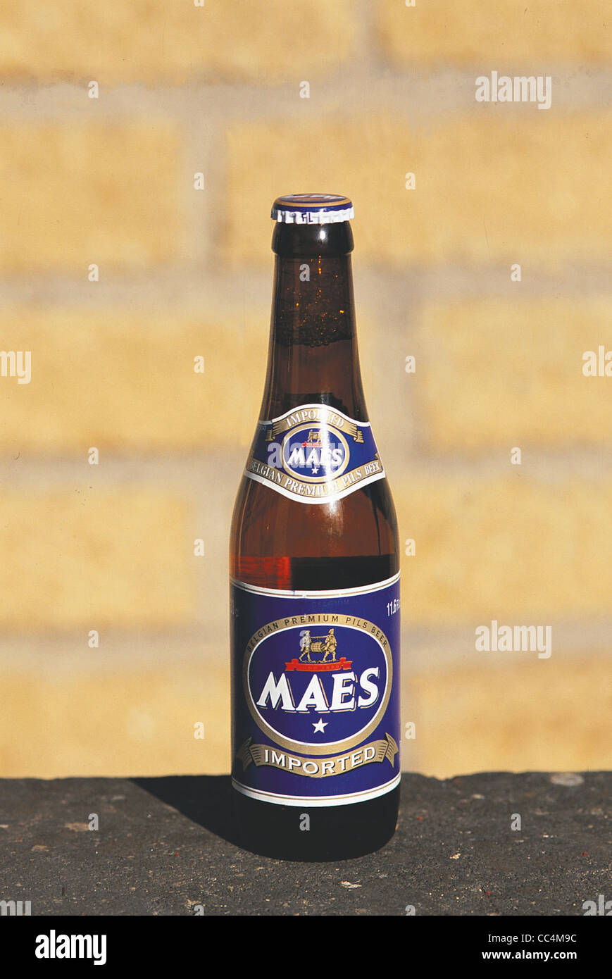 Beer Belgian Maes Stock Photo - Alamy