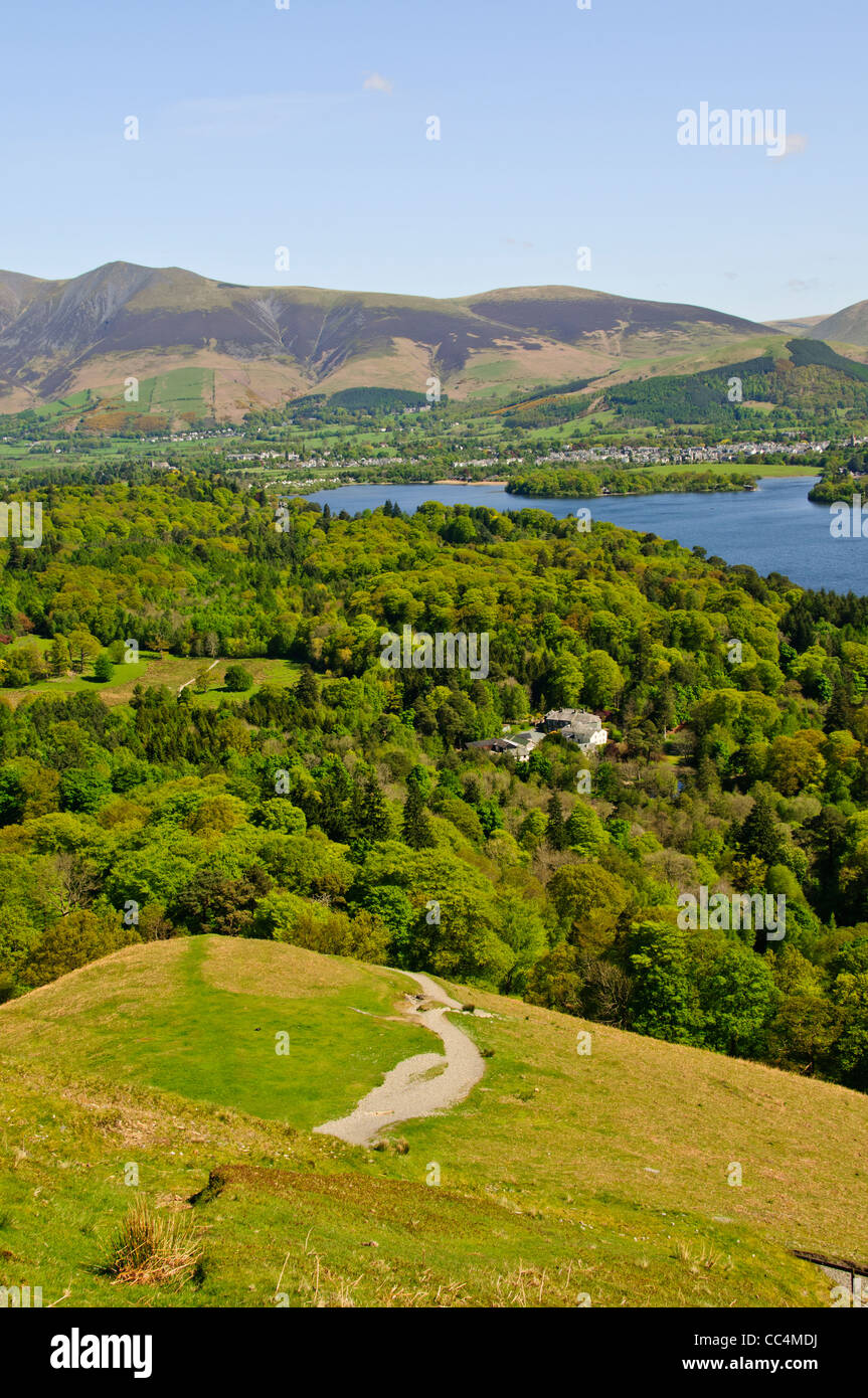 Views from Catbells, Alfred Wainwright's famous Walk 1958 ft ,of ...