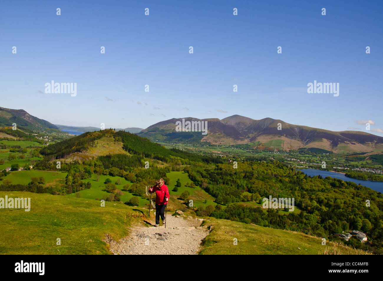 Views from Catbells, Alfred Wainwright's famous Walk 1958 ft ,of ...