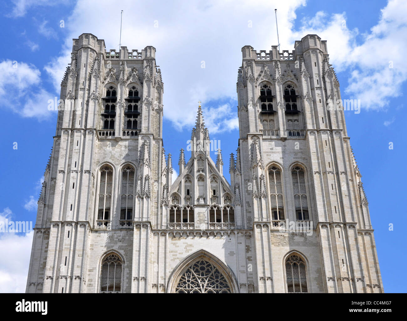 Saint Michael's church in Brussels Belgium Stock Photo - Alamy