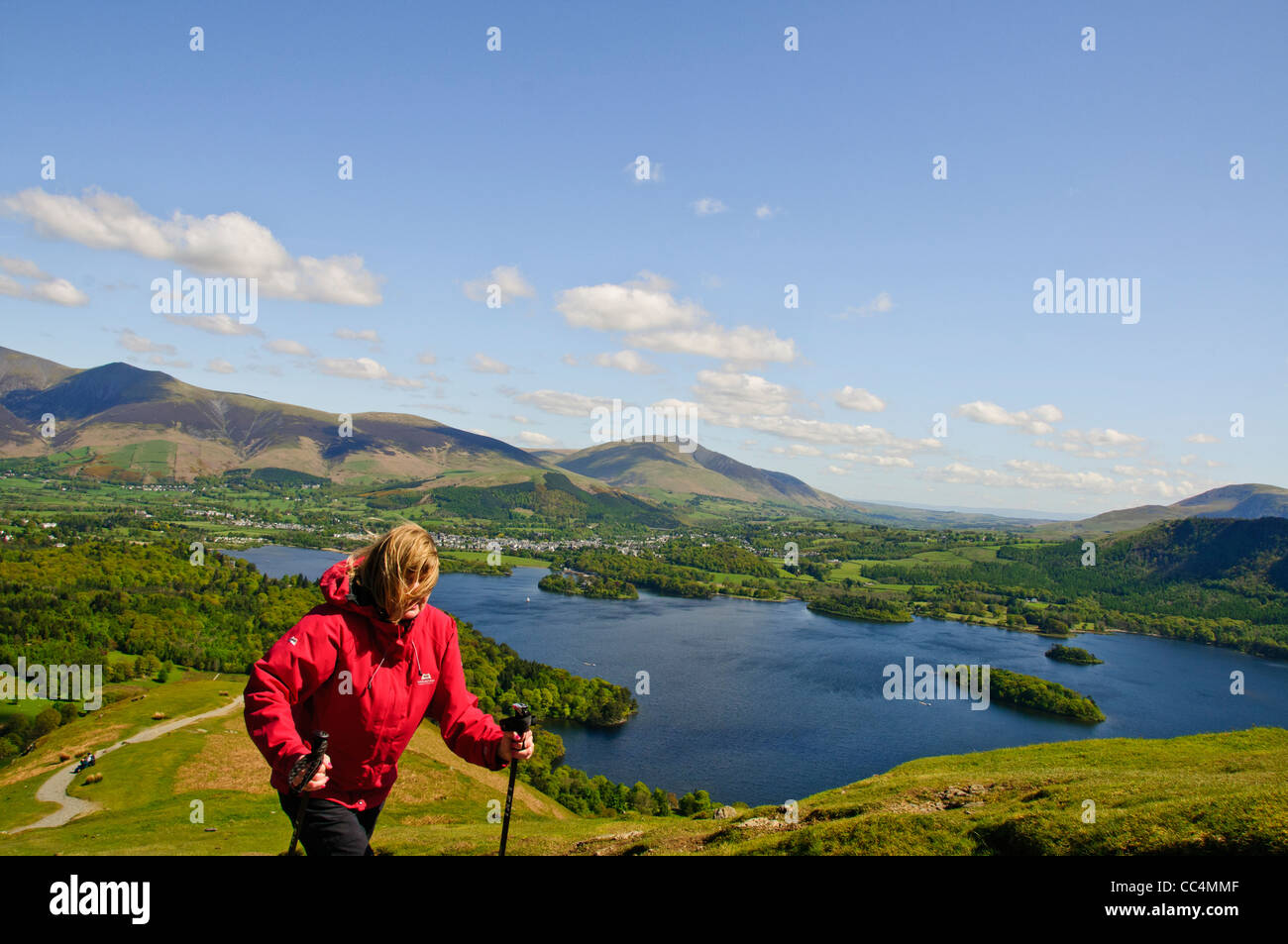 Views from Catbells, Alfred Wainwright's famous Walk 1958 ft ,of ...