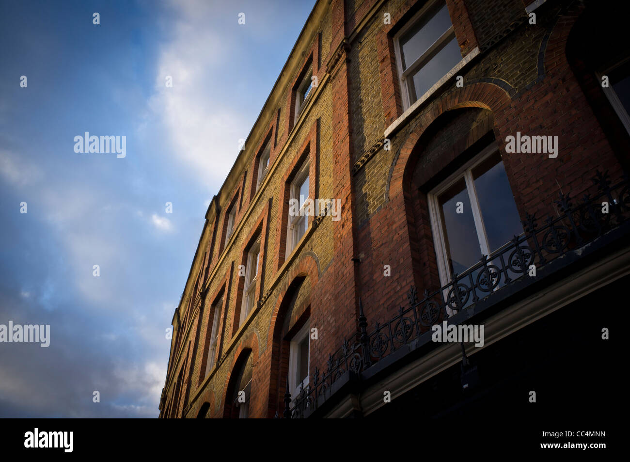 Victorian mansion block, Kensington Court Place, London Stock Photo - Alamy