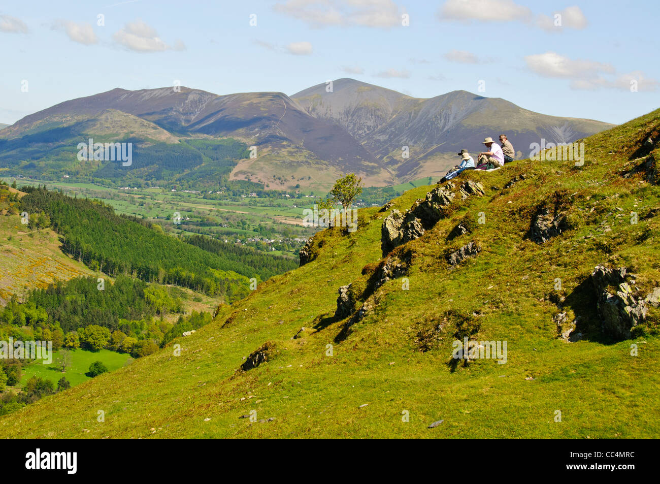Views from Catbells, Alfred Wainwright's famous Walk 1958 ft ,of ...