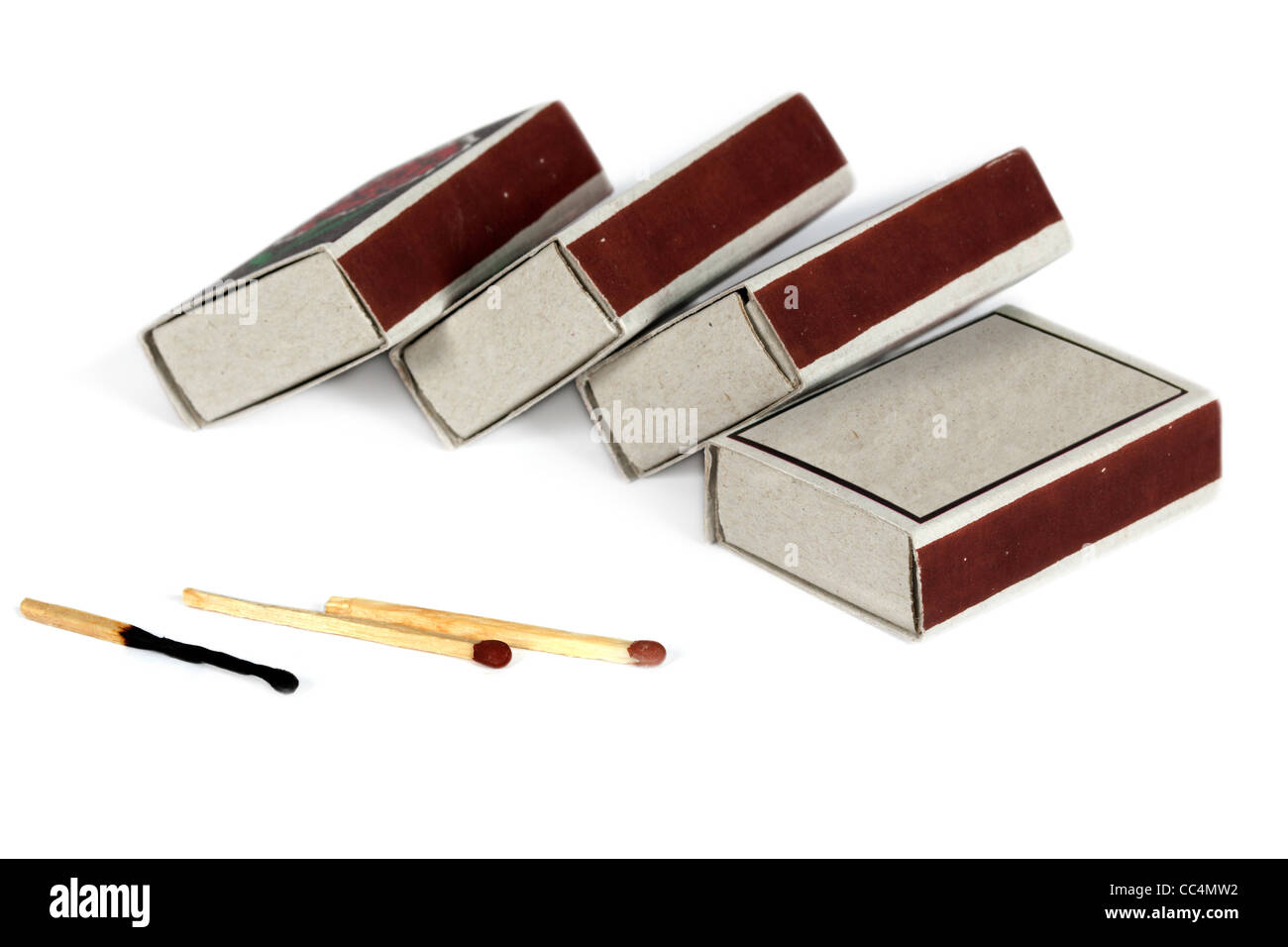 Boxes of matches, isolated on a white background Stock Photo - Alamy