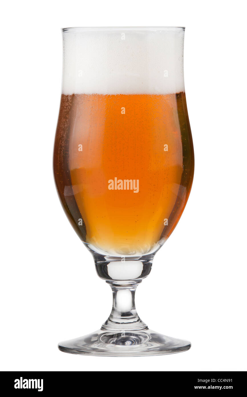 Australian micro brewery beer old time larger in a glass isolated ...