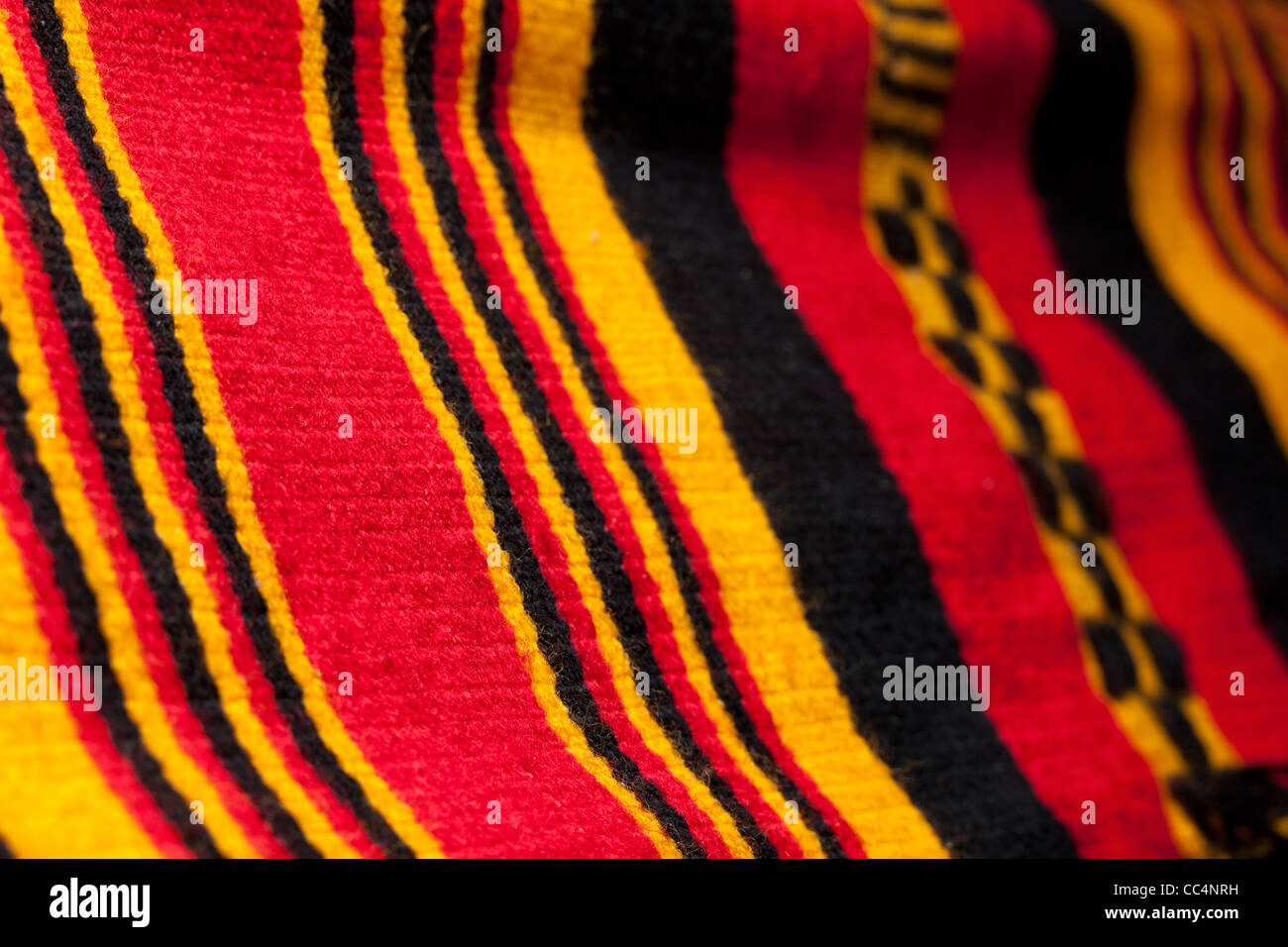 Colourful African tribal woven textiles in colorful striped textile ...