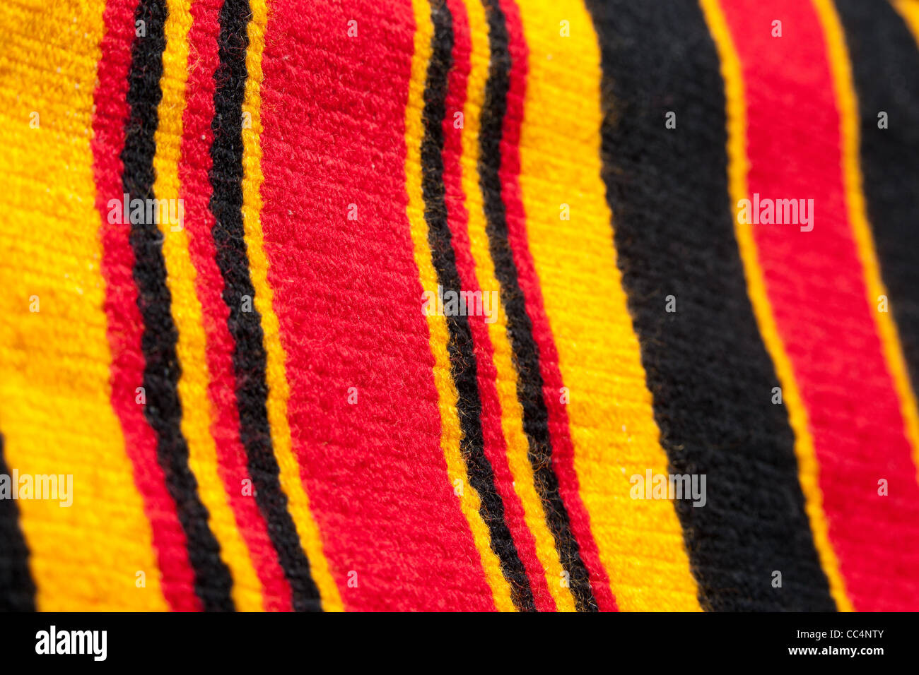 Colourful African tribal woven textiles in colorful striped textile ...