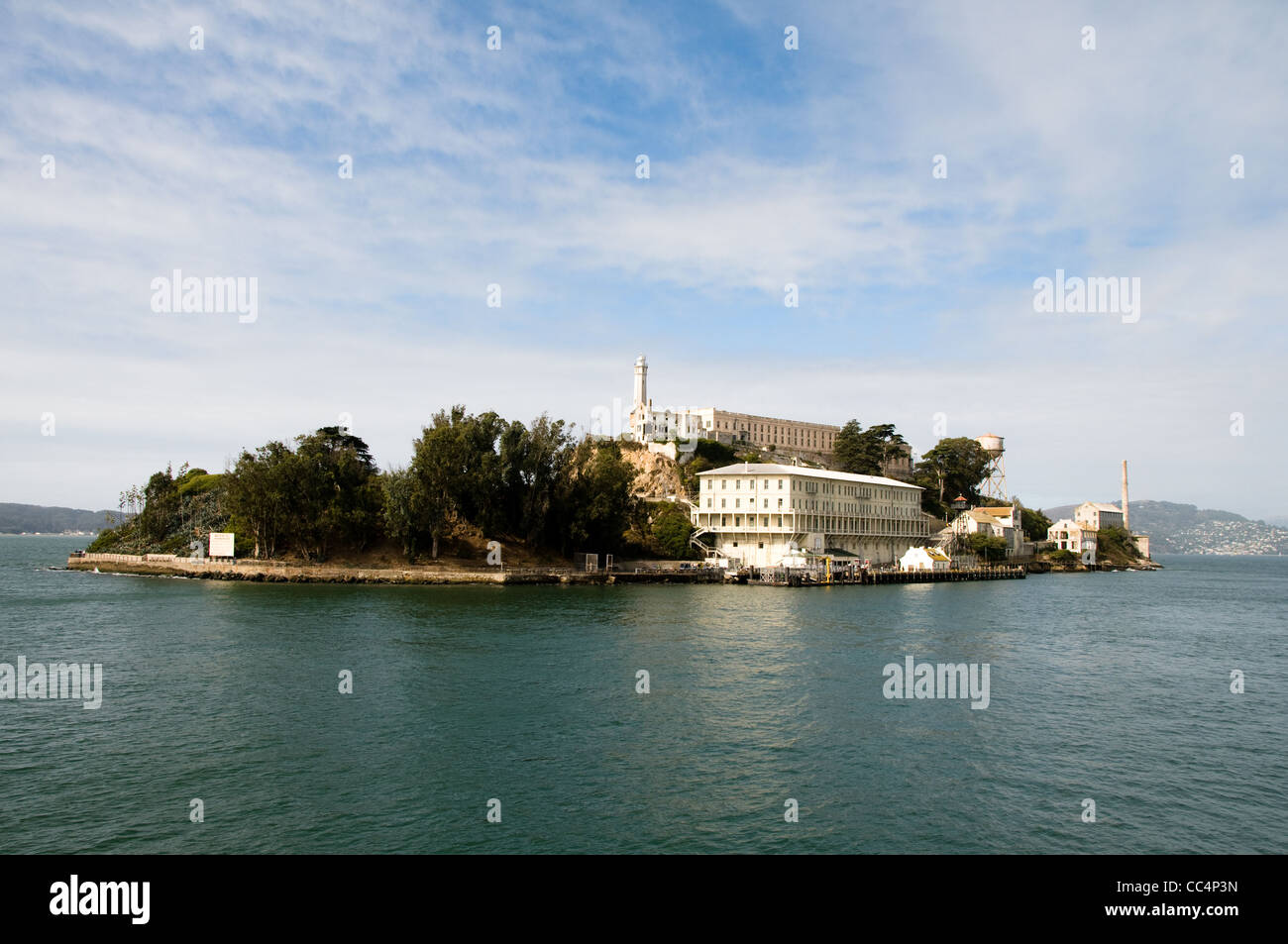 Alcatraz Island viewed from a boat Stock Photo - Alamy