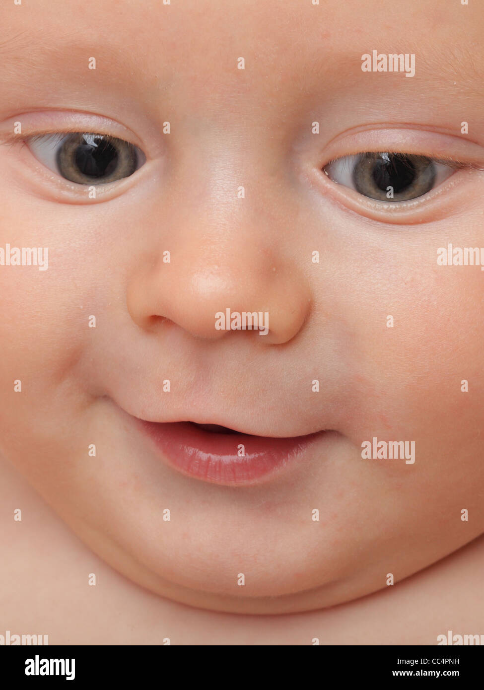portrait of 6 months male child baby boy in blue eye Stock Photo - Alamy