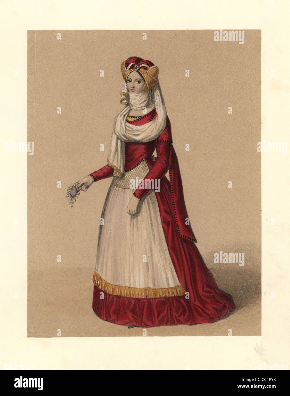 Dress of the reign of Edward II, 13071327 Stock Photo - Alamy