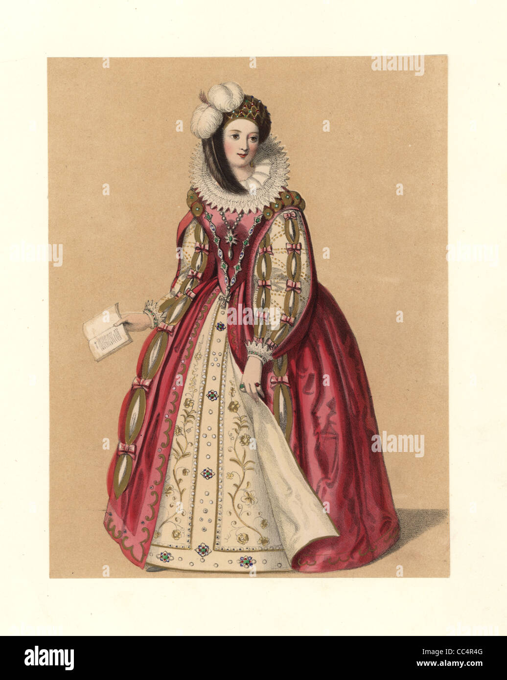 Dress of the reign of Queen Elizabeth I, 15581603 Stock Photo - Alamy