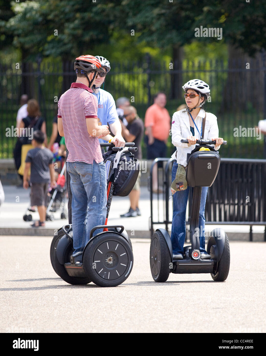 People on Segway tour - Washington, DC USA Stock Photo - Alamy