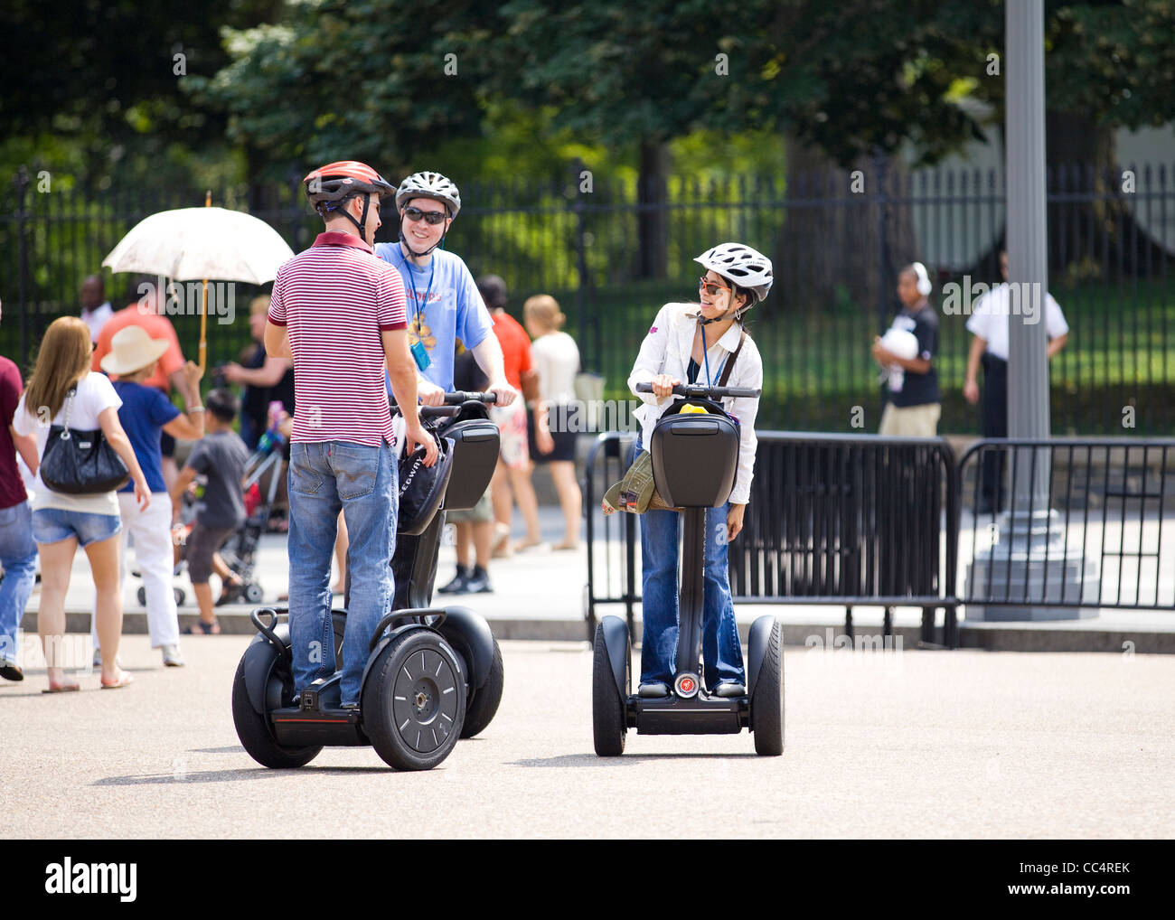 People on Segway tour - Washington, DC USA Stock Photo - Alamy