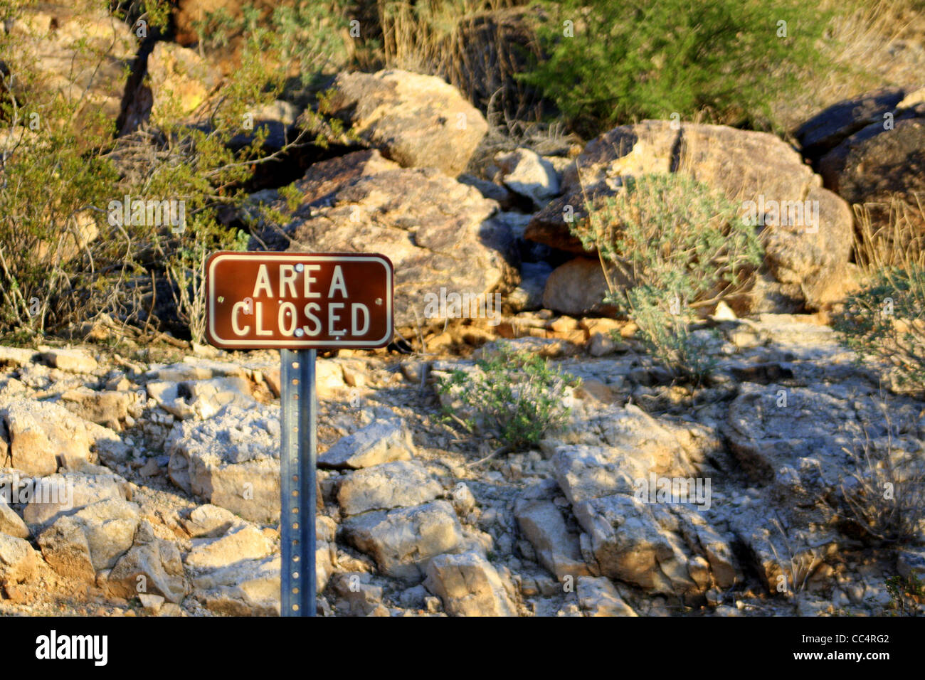 Area Closed Sign Stock Photo - Alamy