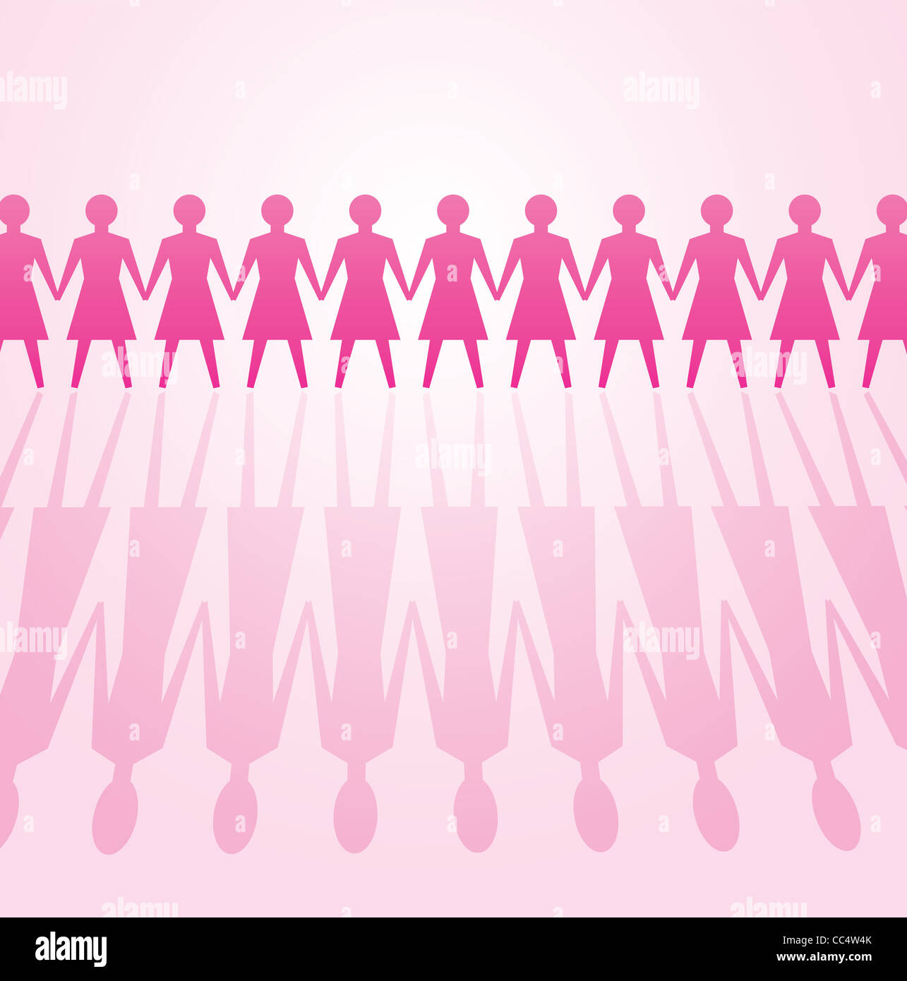 illustration of woman power concept, feminism Stock Photo - Alamy