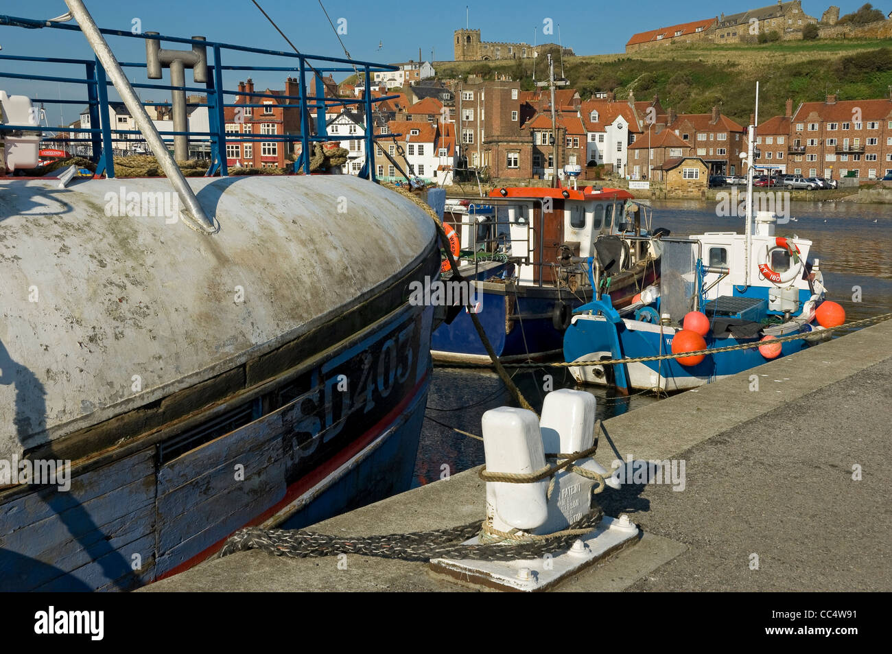 Whitby harbour fishing trawler hi-res stock photography and images - Alamy