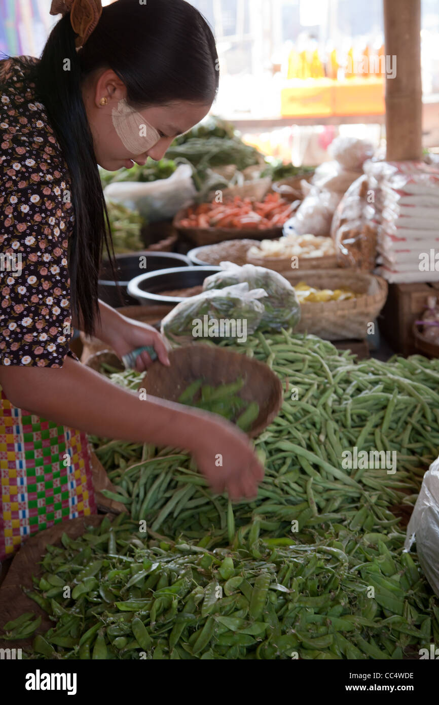 Farmers are selling home-made food products on the street market ...