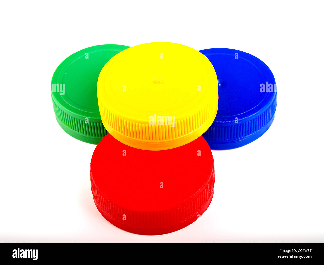 plastic caps isolated on the white background Stock Photo - Alamy