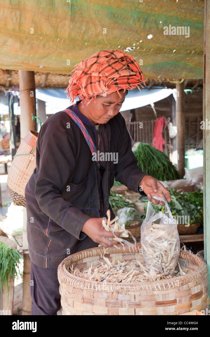 Myanmar dry fish market hi-res stock photography and images - Alamy