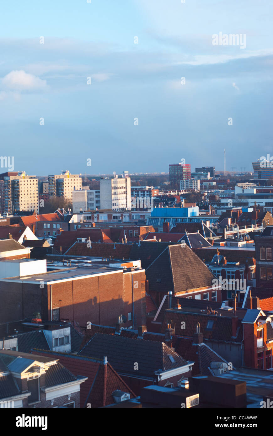 Groningen ,Netherlands cityscape with cloudy sky seen from above Stock ...