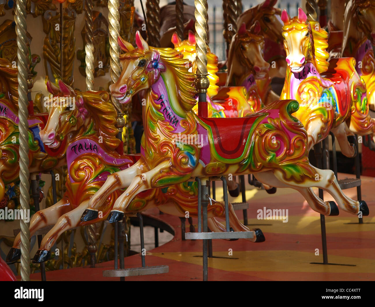 Child carousel hi-res stock photography and images - Alamy