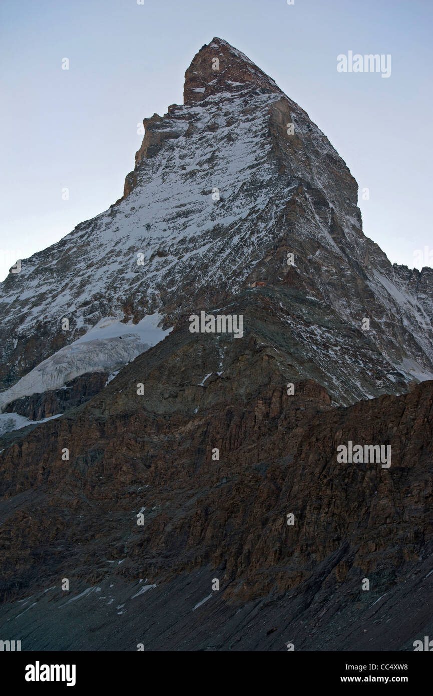 Hornli ridge - main route to Matterhorn summit, Switzerland Stock Photo ...