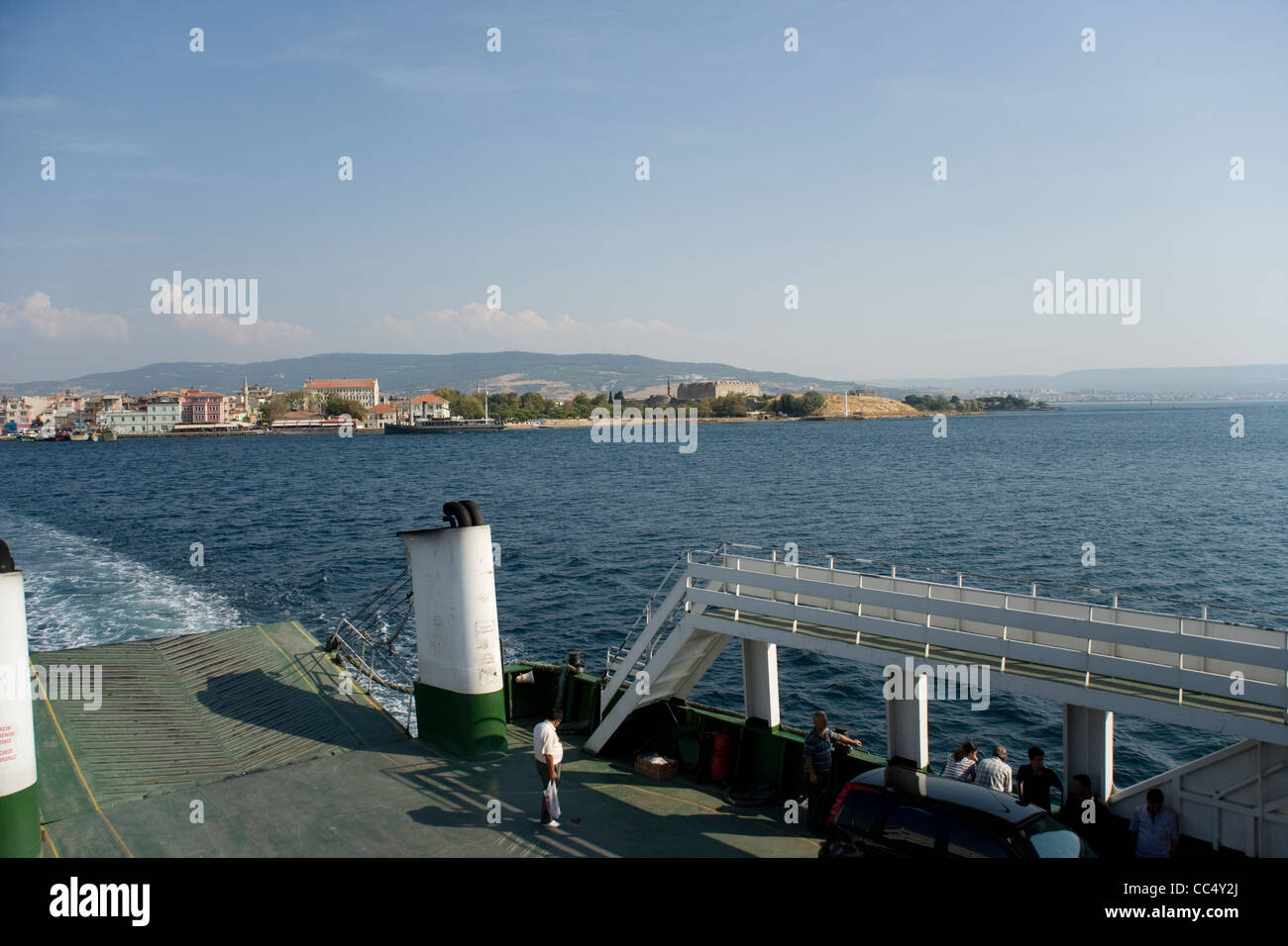 The Harbour and Cimenlik Fort at Canakkale and the Dardanelles from the ...