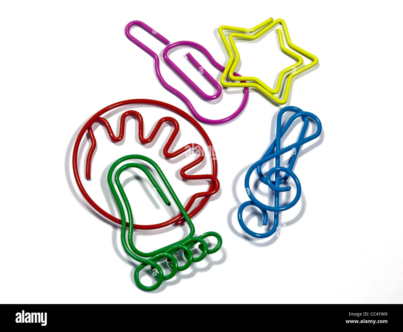 Fun and Colourful Paperclips Stock Photo - Alamy