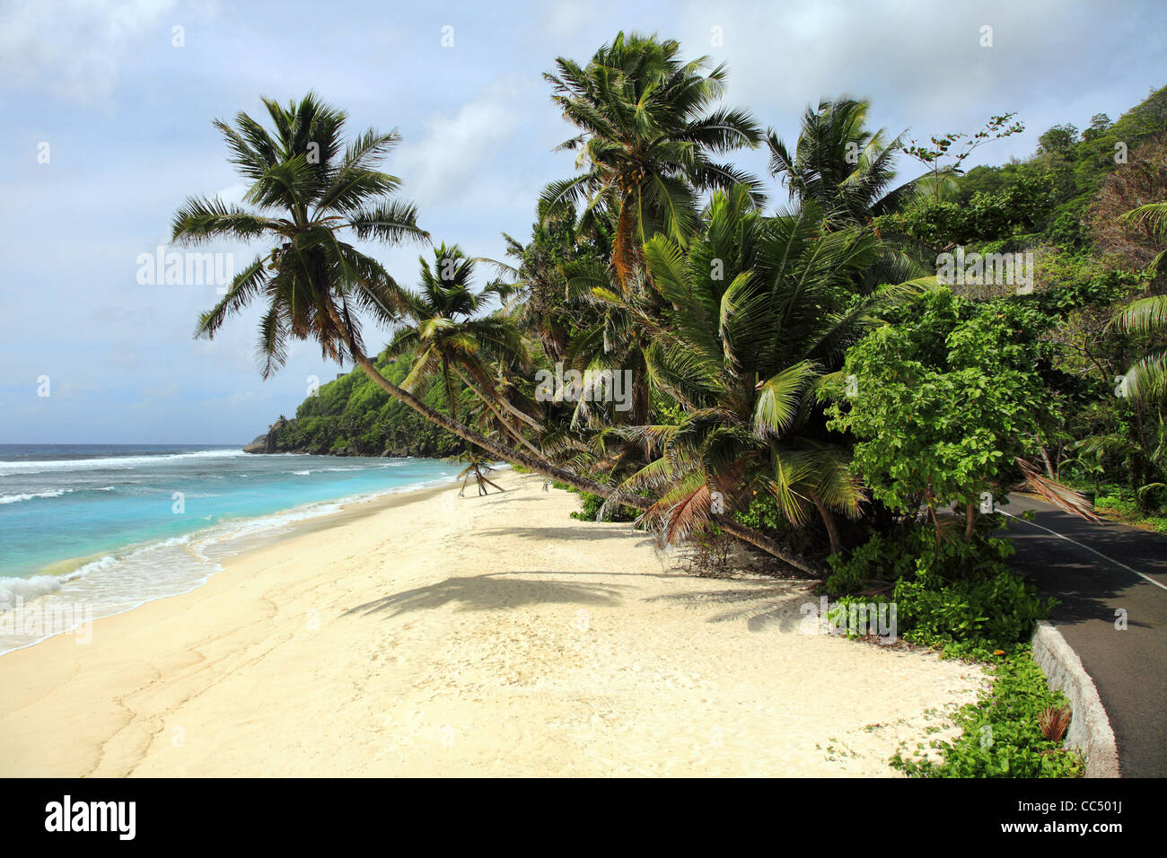 Beach in Mahe - Seychelles Stock Photo - Alamy