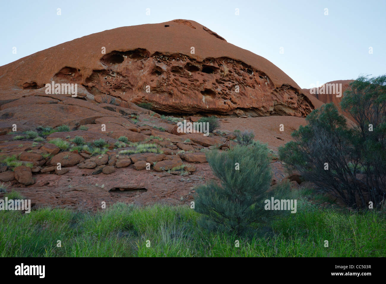 Ayers Rock; Close-up of Uluru's rock formation, Uluru-Kata Tjuta ...