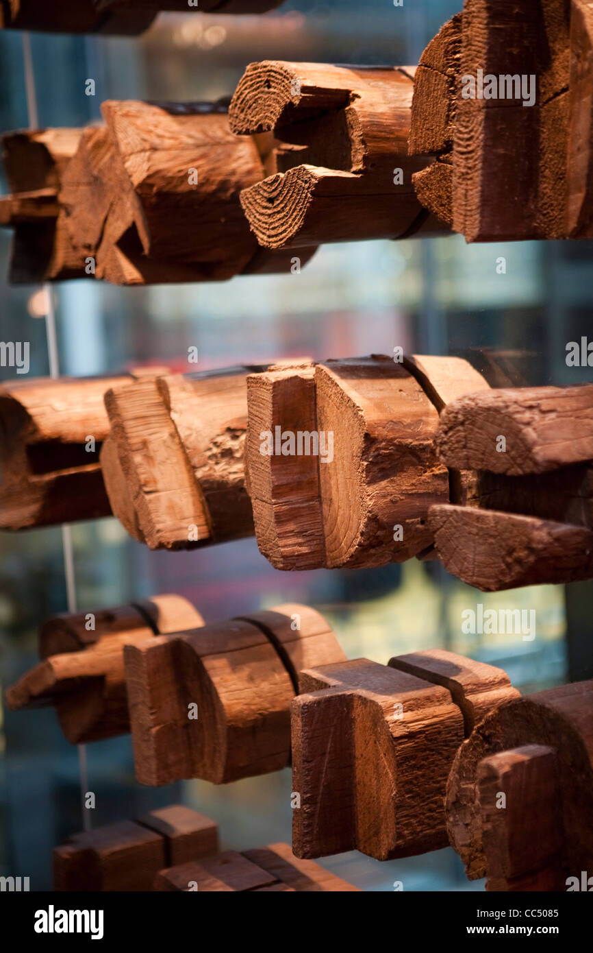 Glass window decorated with wood, Xiu Bar, Yintai Center, Beijing ...