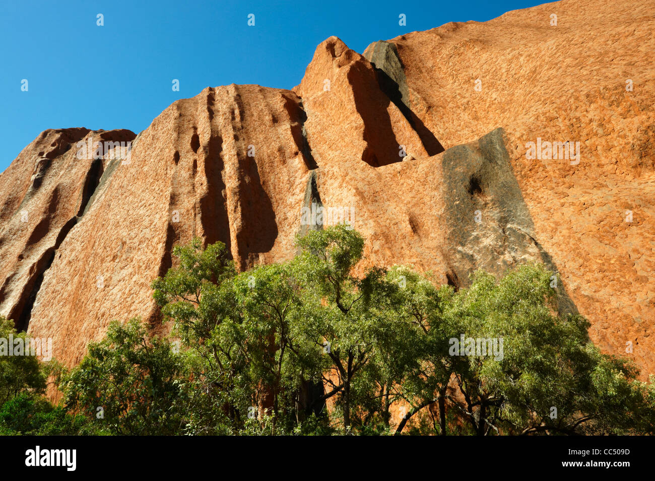 Ayers Rock; Close-up of Uluru's dramatic rock formation, Uluru-Kata ...