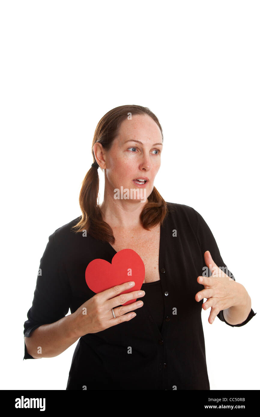 Love talk talking heart hi-res stock photography and images - Alamy