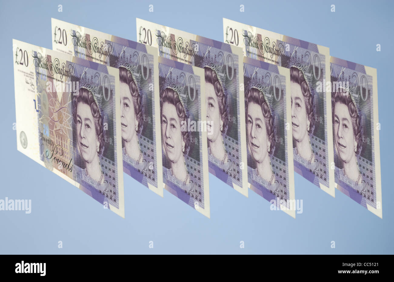 Twenty pound notes Stock Photo - Alamy
