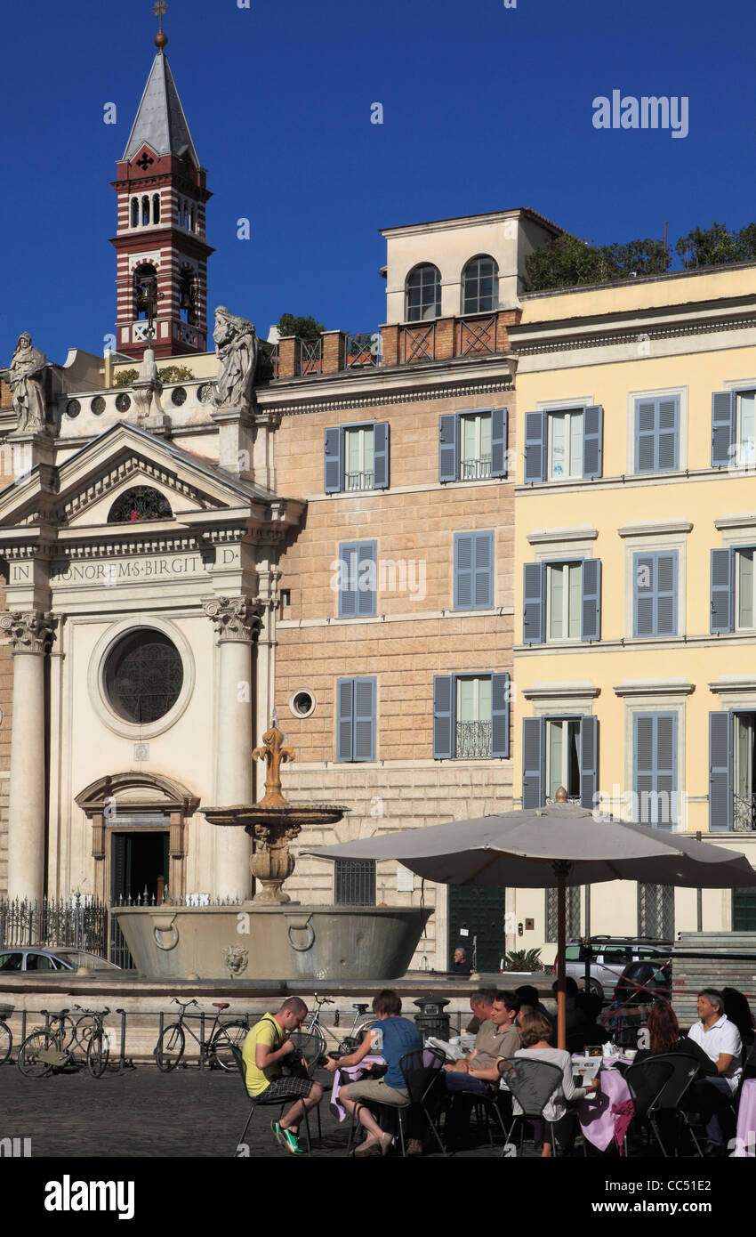 Italy, Lazio, Rome, Piazza Farnese, cafe, people Stock Photo - Alamy
