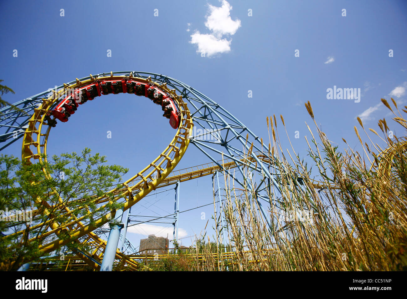 Rollercoaster amusement park hi-res stock photography and images - Alamy