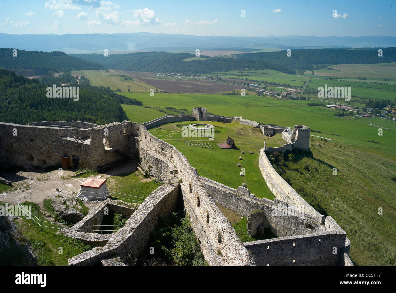 Spis Castle or Spis Hrad Central Slovakia Stock Photo - Alamy