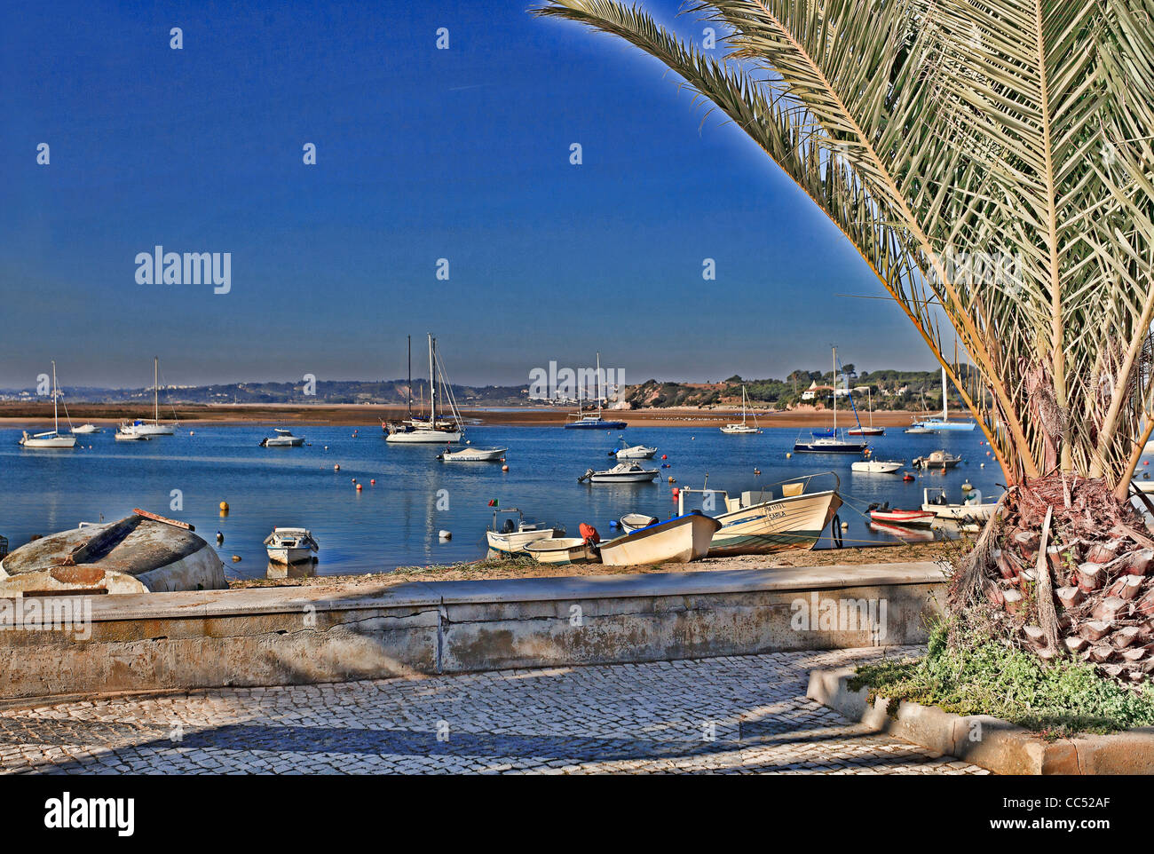 Alvor seafront, Algarve, Portugal Stock Photo - Alamy