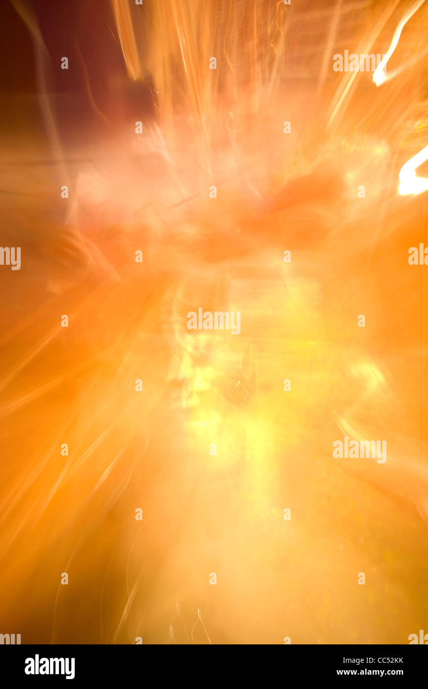 Manufactured image of an explosion see also FYCC08 Stock Photo - Alamy