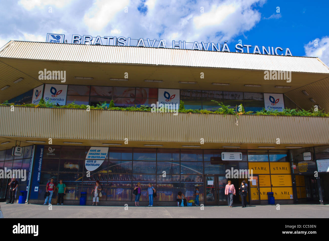 Hlavna Stanica the main railway station Bratislava Slovakia Europe ...